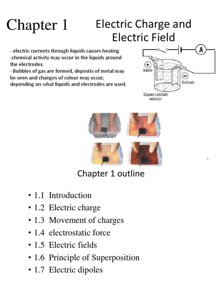 Chapter 1 | PDF | Electric Field | Electrostatics
