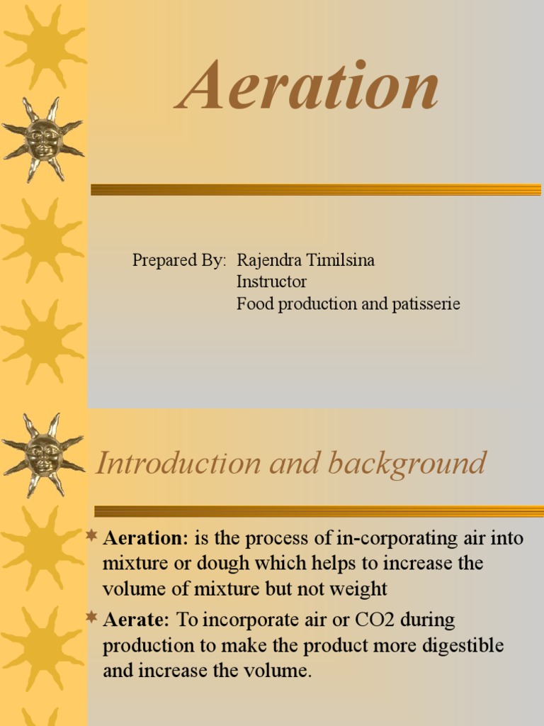 Aeration | PDF | Sodium Bicarbonate | Baking