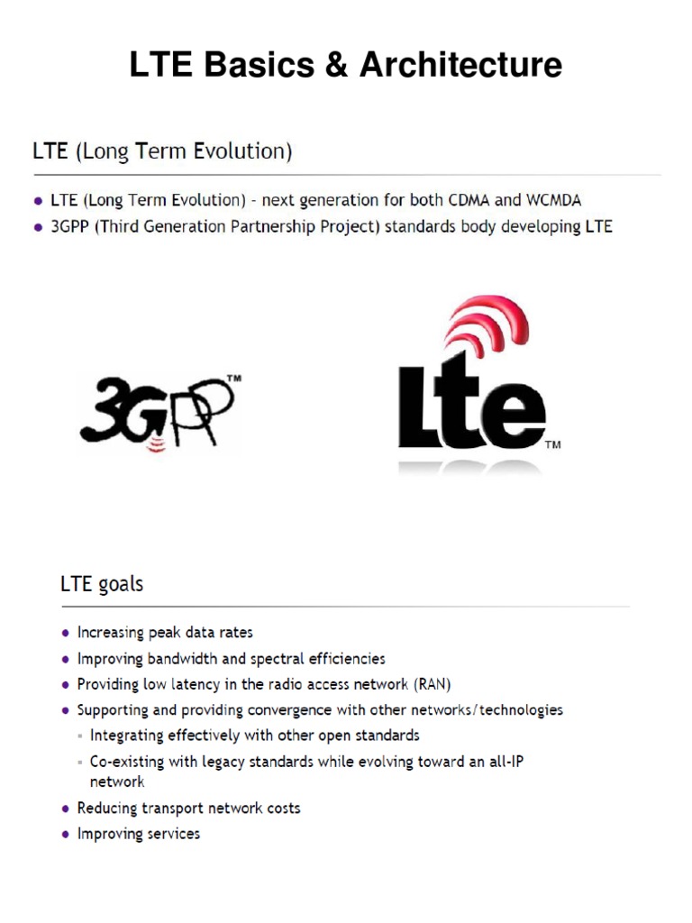 LTE Basics N Arch PDF | PDF | Computers
