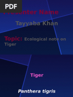 Tiger Species and Their Adaptations | PDF | Tiger | Predation