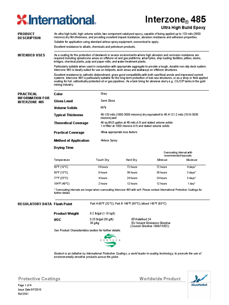 Interzone 485 | Download Free PDF | Epoxy | Industrial Processes