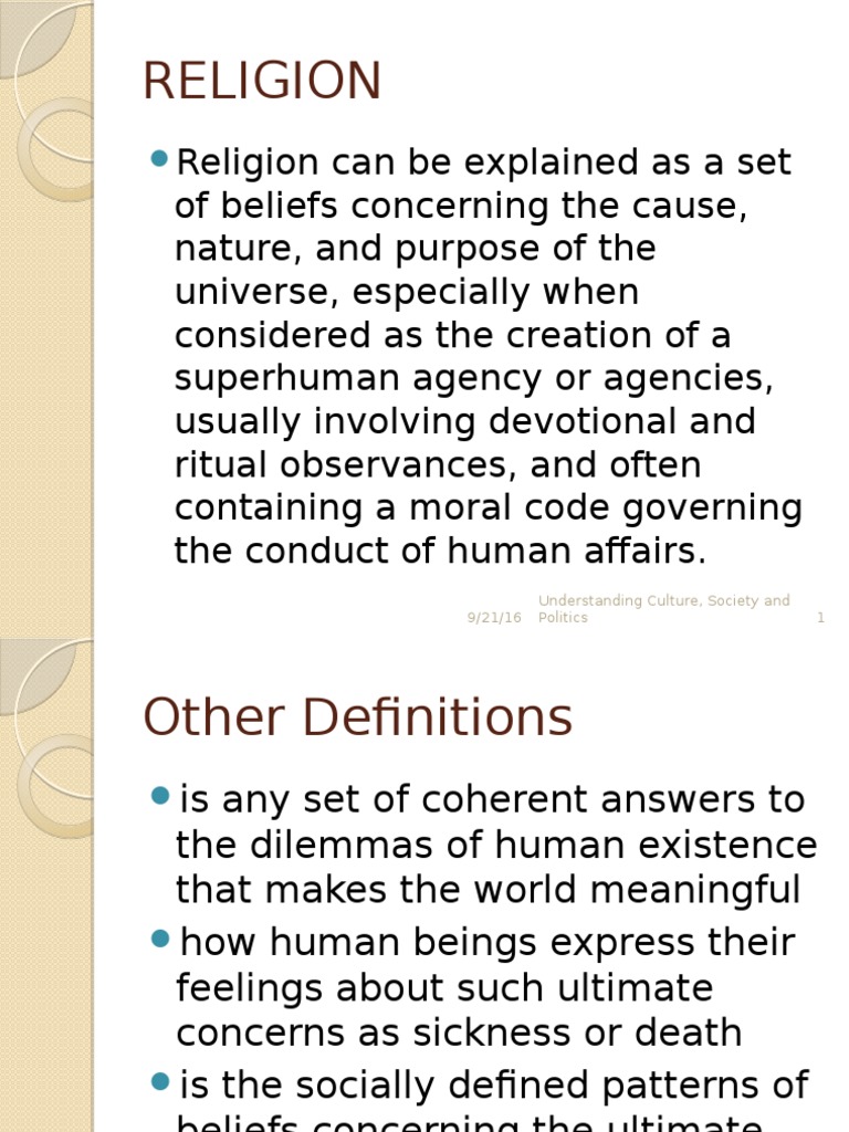 Religion Explained in Depth | PDF | Theism | God