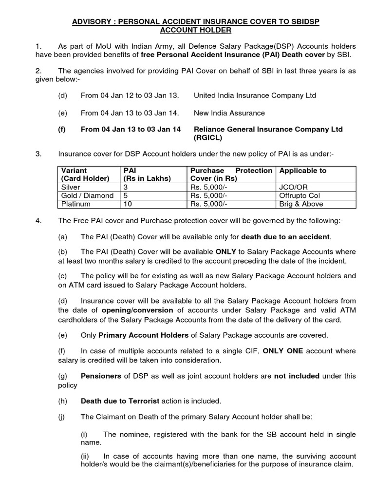 Sbi Pai Advisory | PDF