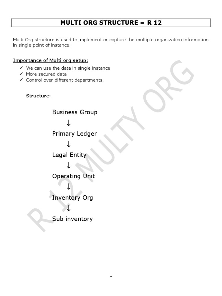 Multi-Org Structure Setup | PDF | Human Resource Management | Computing