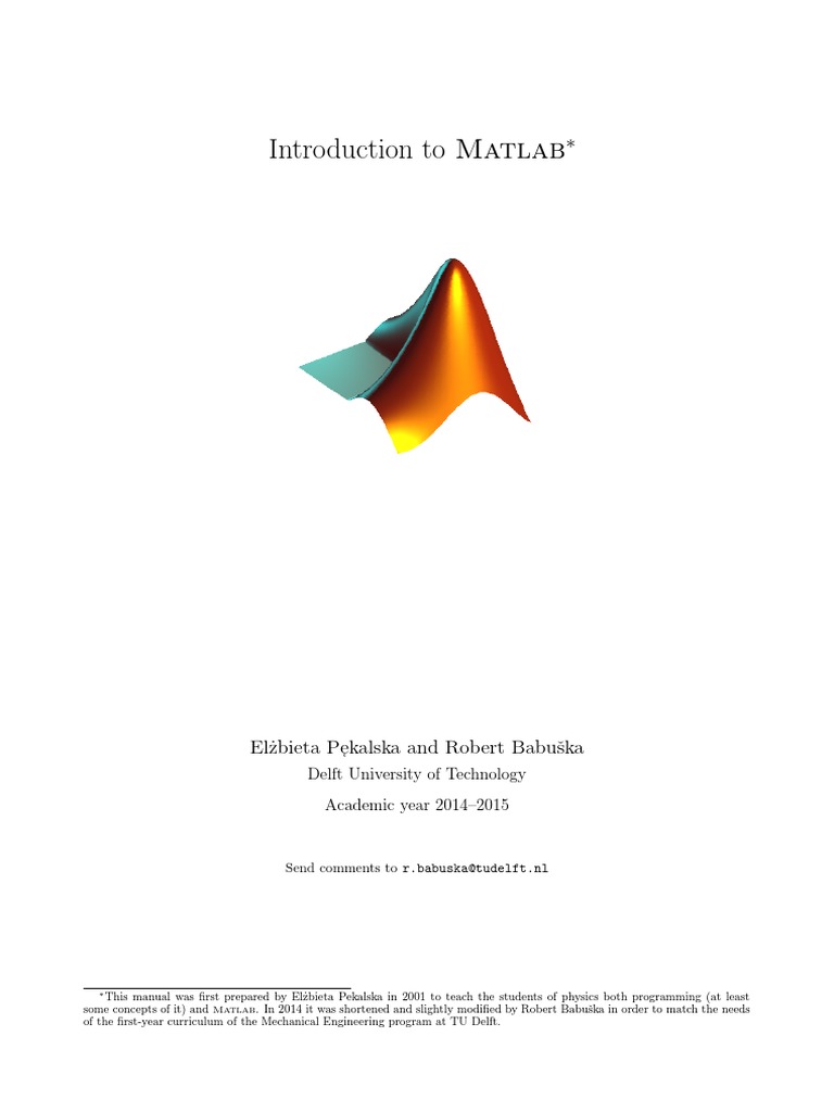 Matlab Manual | PDF | Matrix (Mathematics) | Eigenvalues And Eigenvectors
