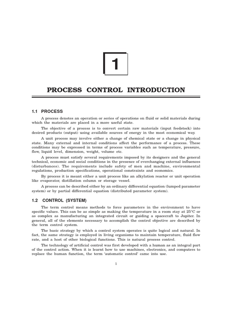 Process Dynamics and Control Notes PDF | PDF | Automatic Control | Machines