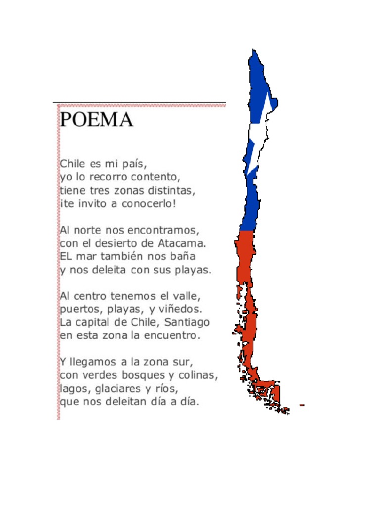 Poema Chile Mi Pais | PDF