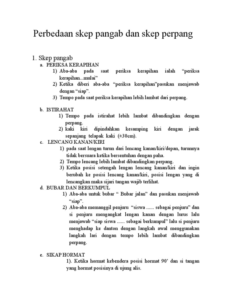 Perbedaan Skep Pangab Dan Skep Perpang | PDF