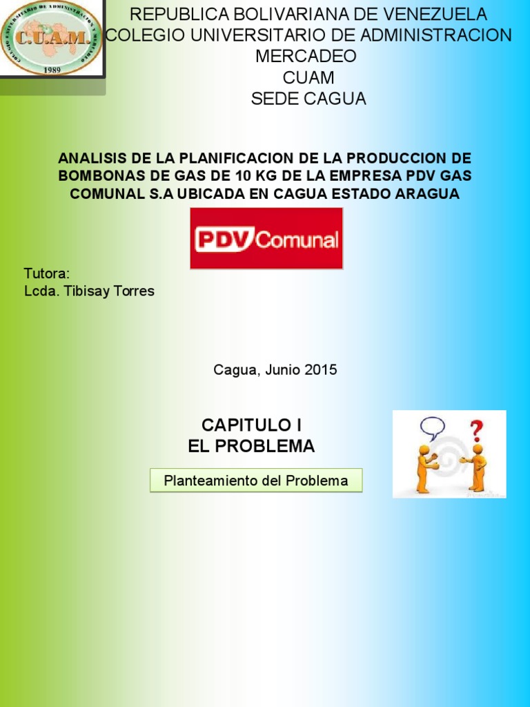 Diapositivas PDV Gas Analisis de Producc | PDF | Planificación ...
