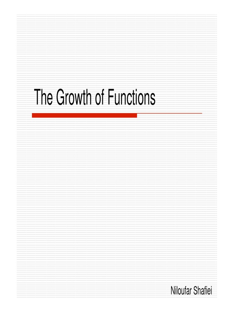 14 The Growth of Functions | PDF | Computational Complexity Theory ...