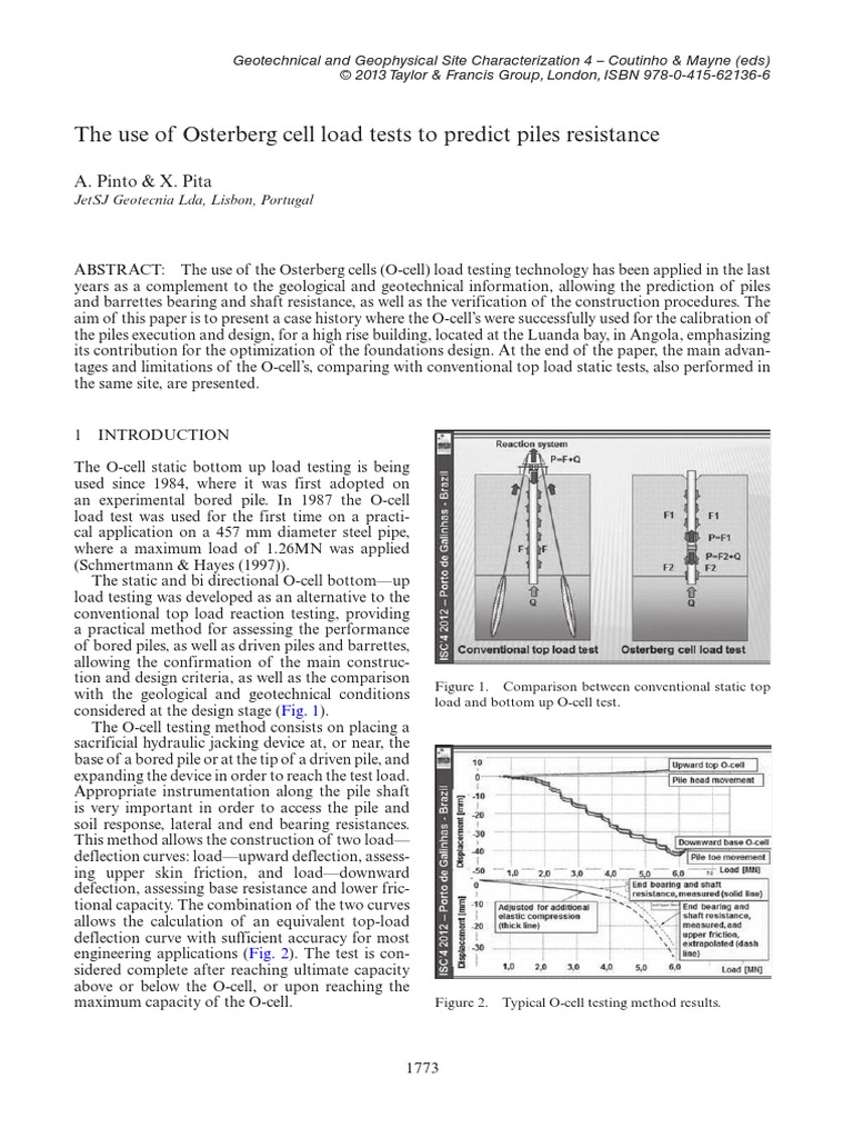 Chapter 214. the Use of Osterberg Cell Load Tests to Predict Piles ...
