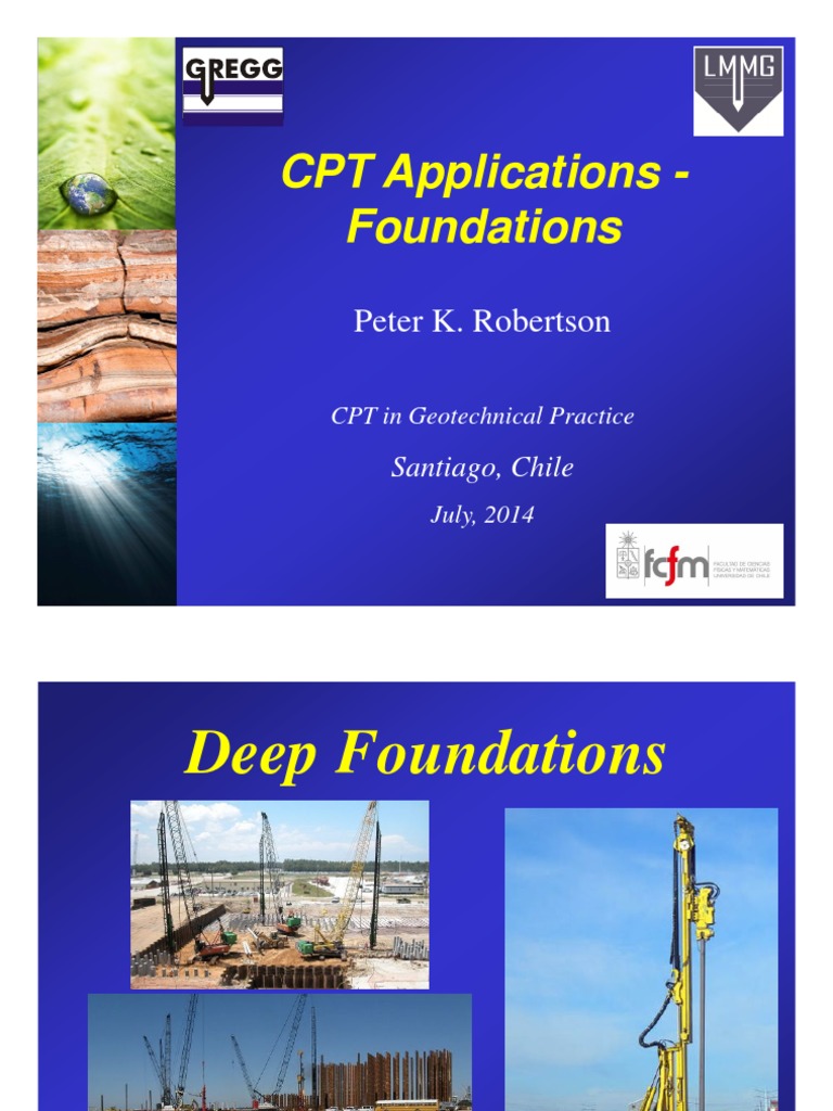 CPT Applications To Foundation by Peter Robertson | PDF | Deep ...