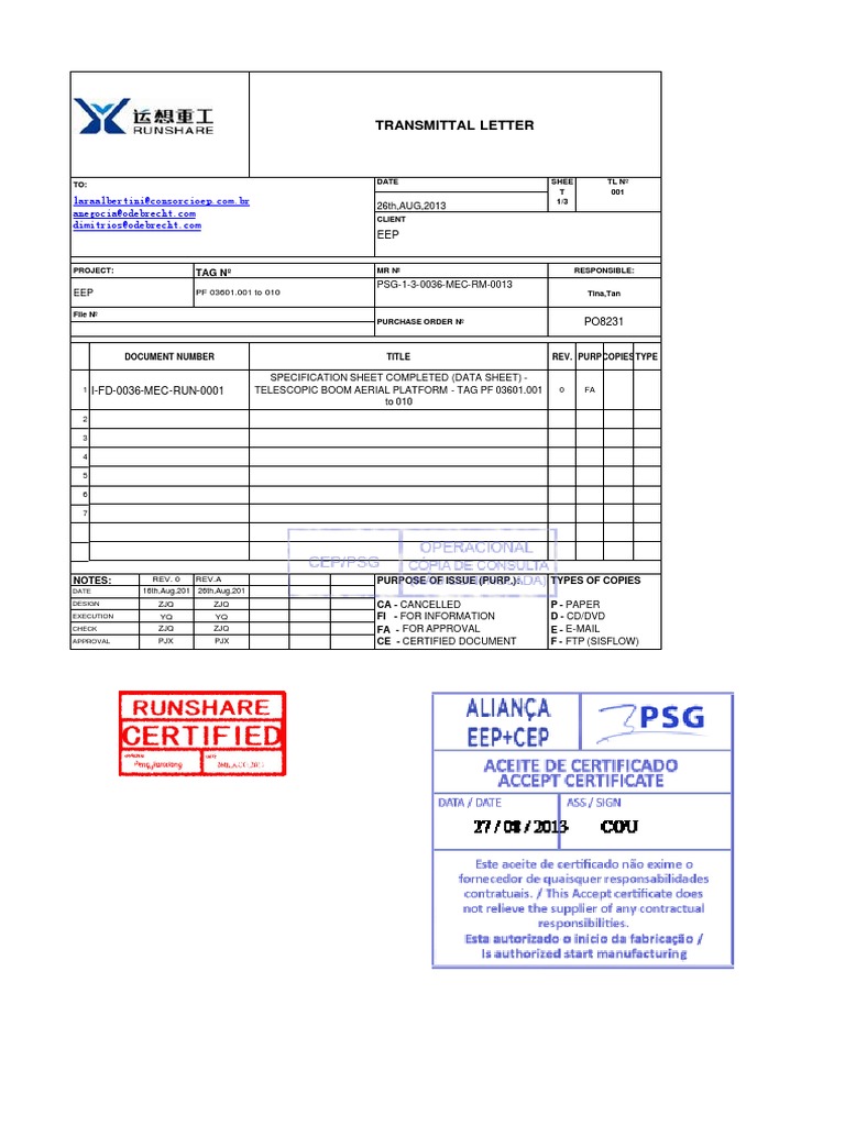 Data Sheet Plataforma Elevatória=A | Elevator | Automotive Industry