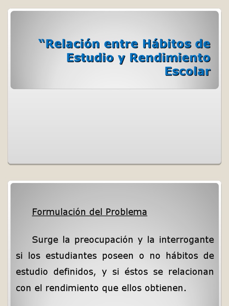 Hábitos de Estudio | PDF | Habilidades de estudio | Aprendizaje