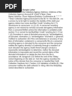 Fcra Section 609 and 605 Letter | PDF | Identity Theft | Credit Bureau