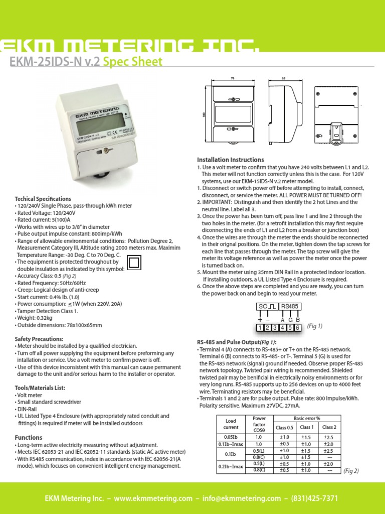 Ekm 15ids N Spec Sheet | Download Free PDF | Manufactured Goods ...