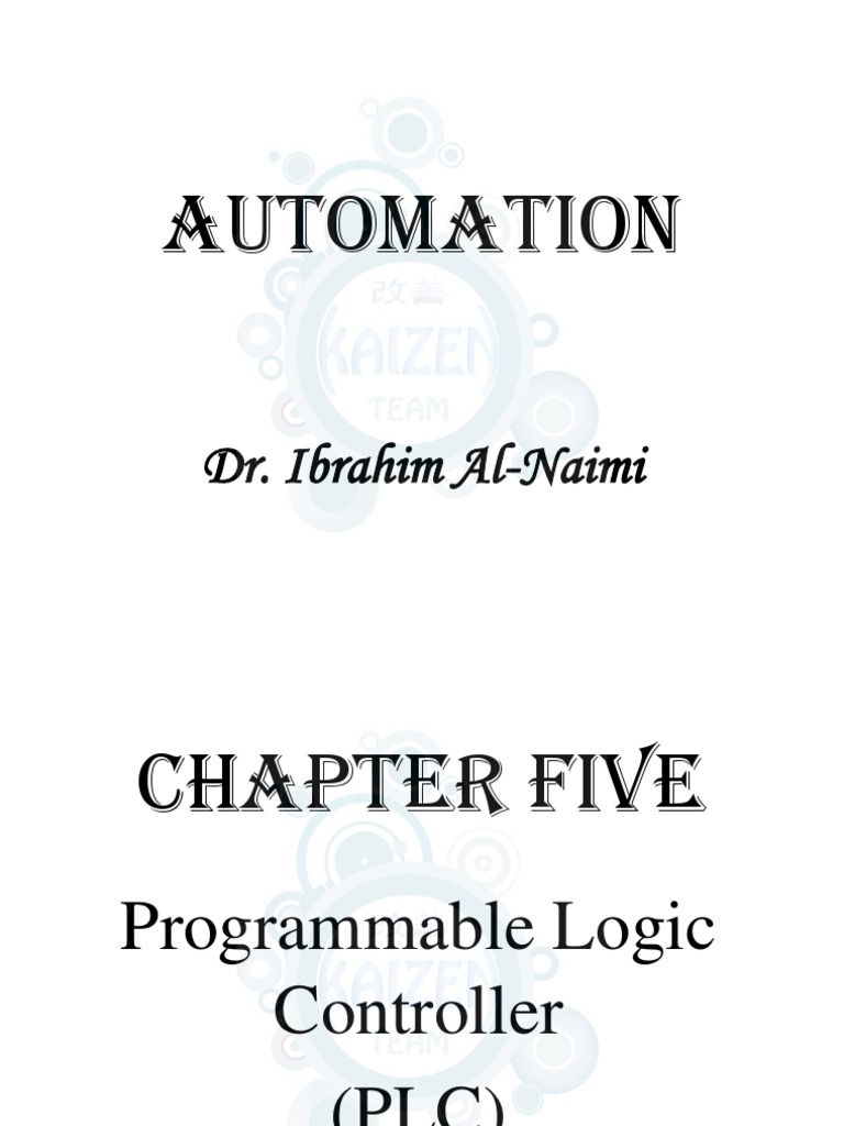 Automation Chapter 5 | PDF | Programmable Logic Controller | Boolean Algebra