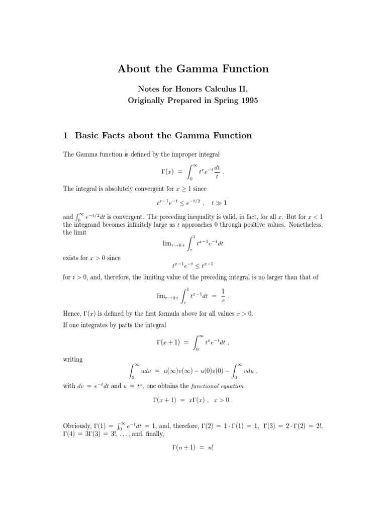 Gamma PDF | PDF | Series (Mathematics) | Integral