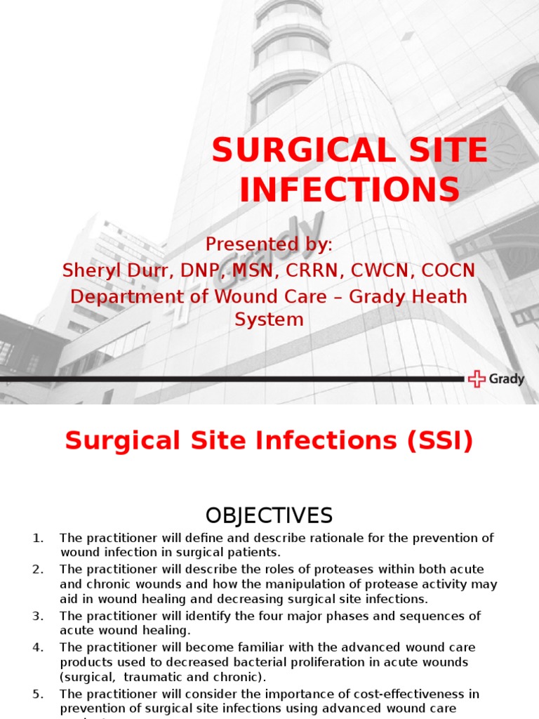 Surgical Site Infections | PDF | Wound | Surgery