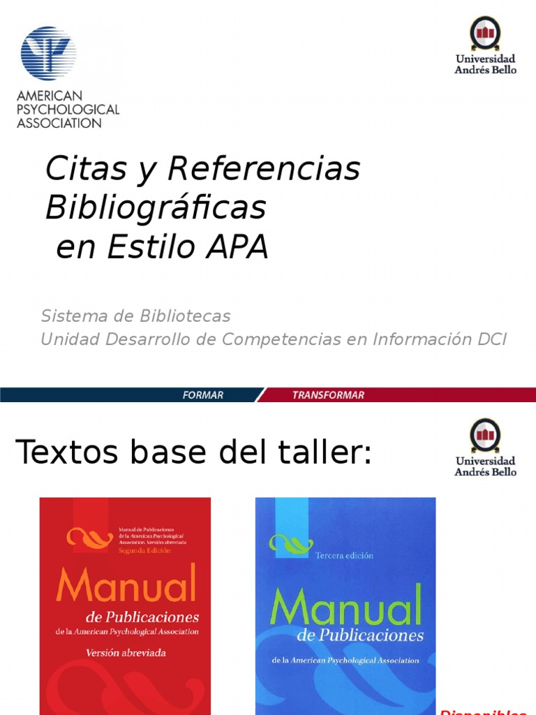 TALLER APA 2016 para Clase | PDF | Estilo apa | Comillas