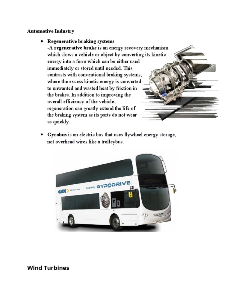 Energy Recovery Kinetic Energy: Automotive Industry Regenerative ...