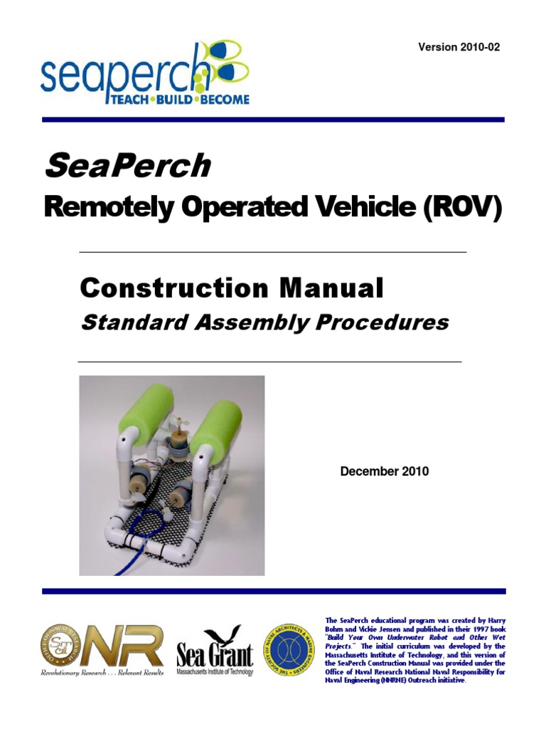 SeaPerch ROV Guide for Educators | PDF | Science | Engineering