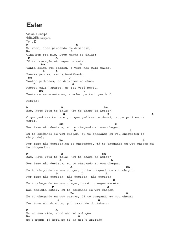 ESTER - Hinos Avulsos CCB | PDF