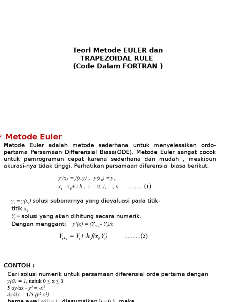 Metode Euler | PDF