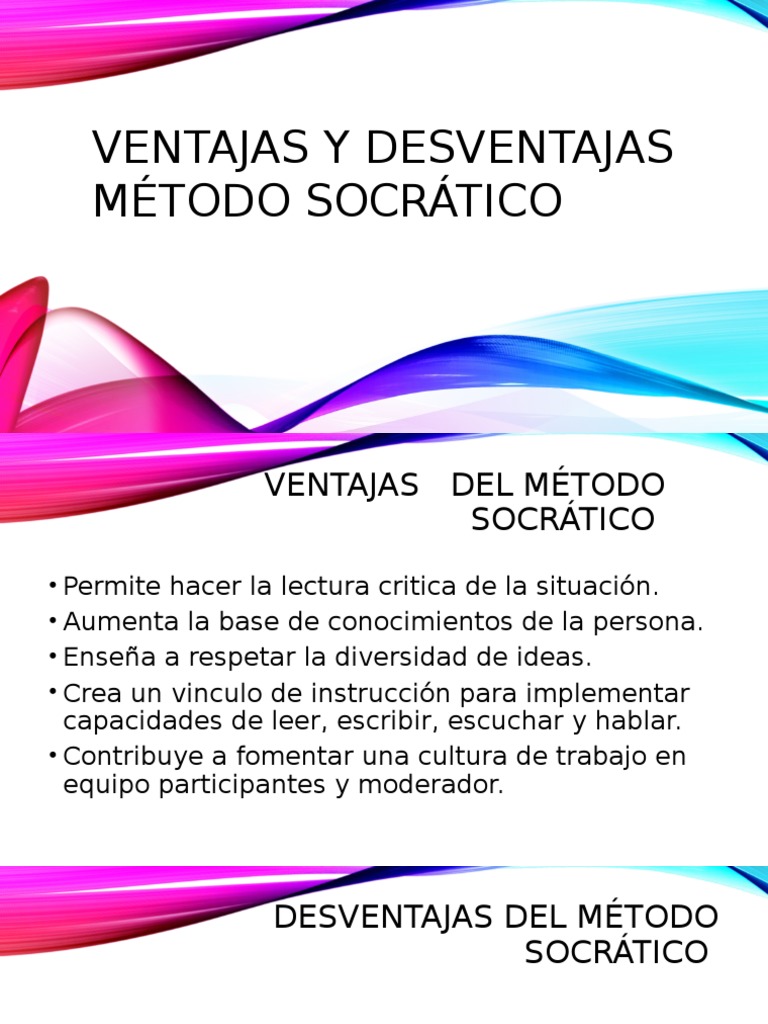 Ventajas y Desventajas Método Socrático | PDF