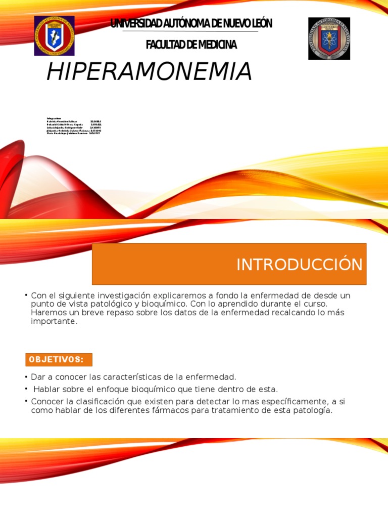 Hiperamonemia | PDF | Enzima | Amoníaco