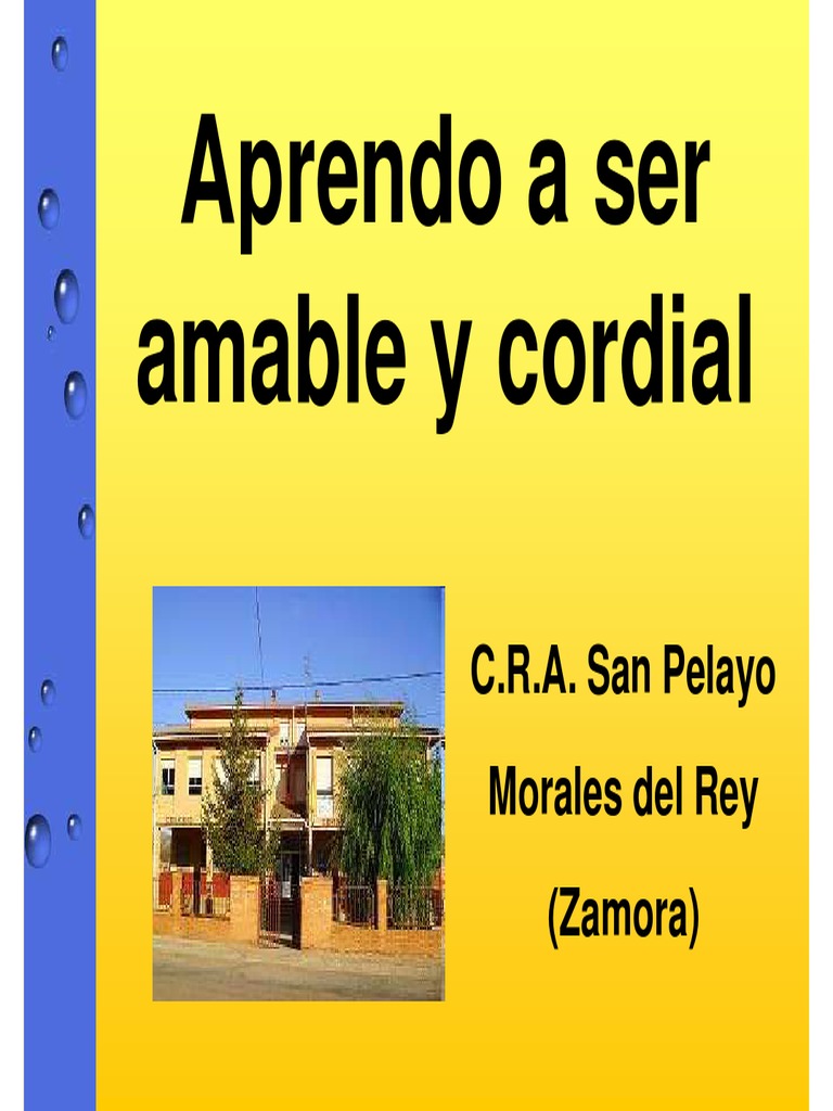 Educación en Amabilidad y Cortesía | PDF | Las emociones | Conceptos ...