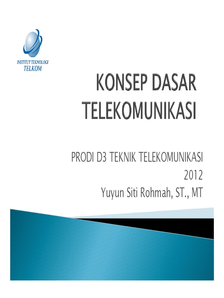 Konsep Dasar Sistem Telekomunikasi | PDF | Sains & Matematika | Komputer