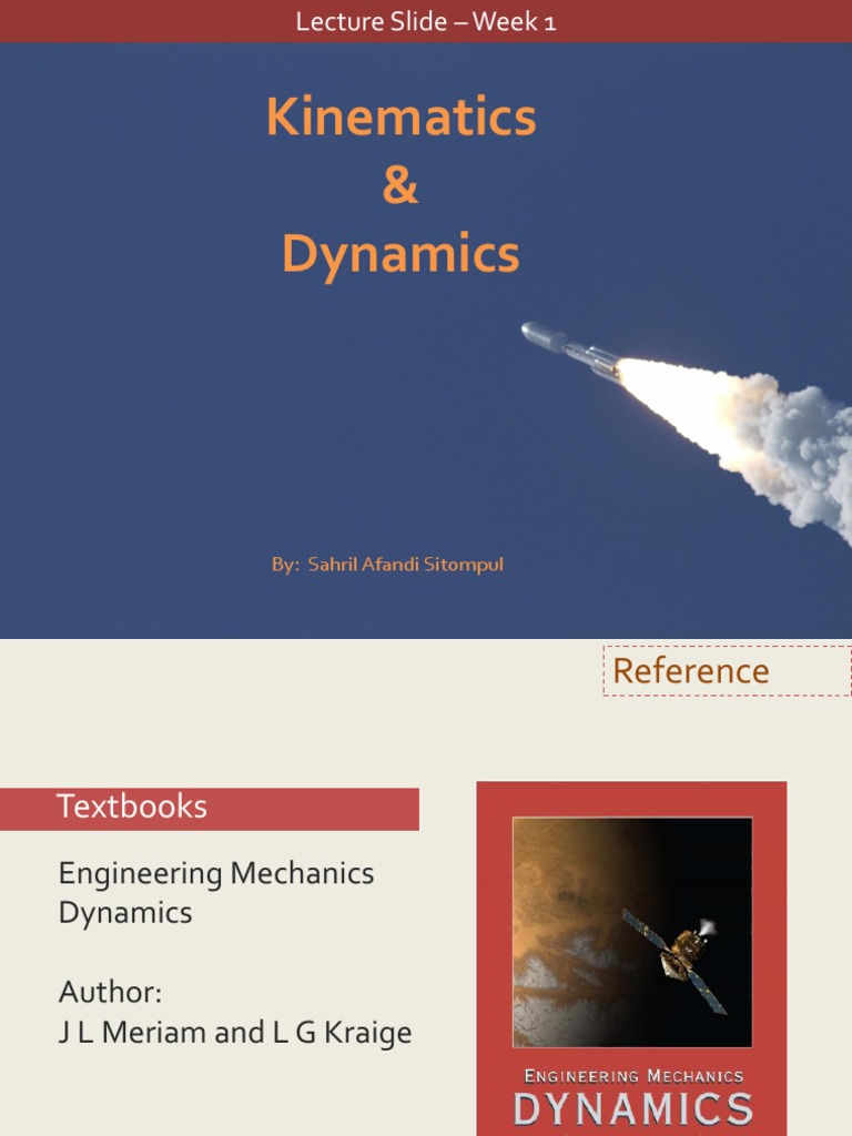 Kinematics & Dynamics | PDF