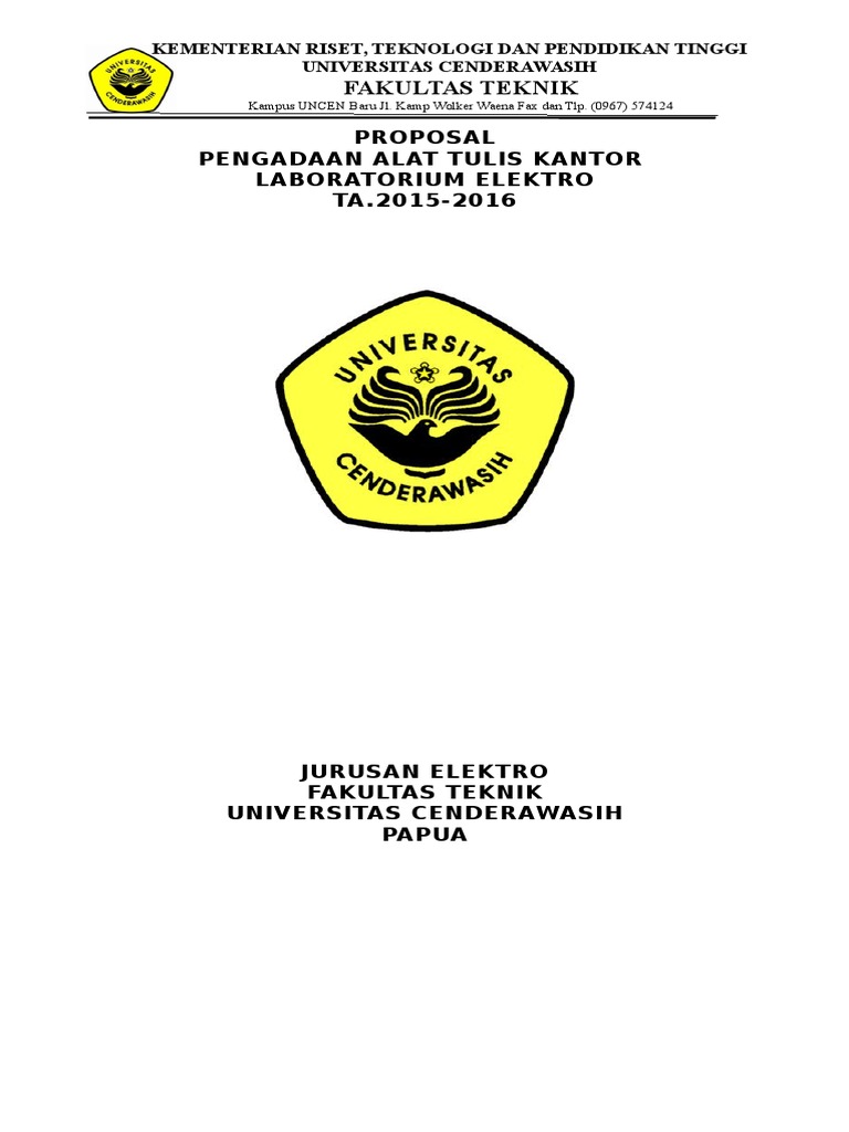 Proposal Pengadaan ATK Lab Elektro | PDF