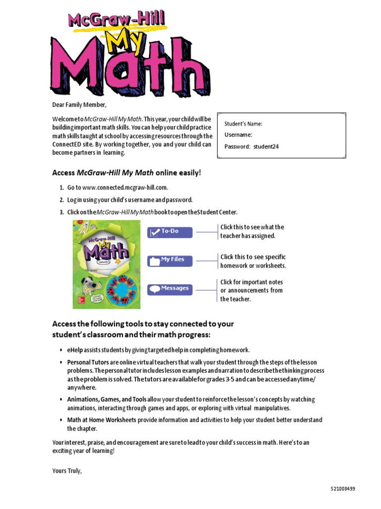Mymath Parent Letter | PDF | Learning | Computing
