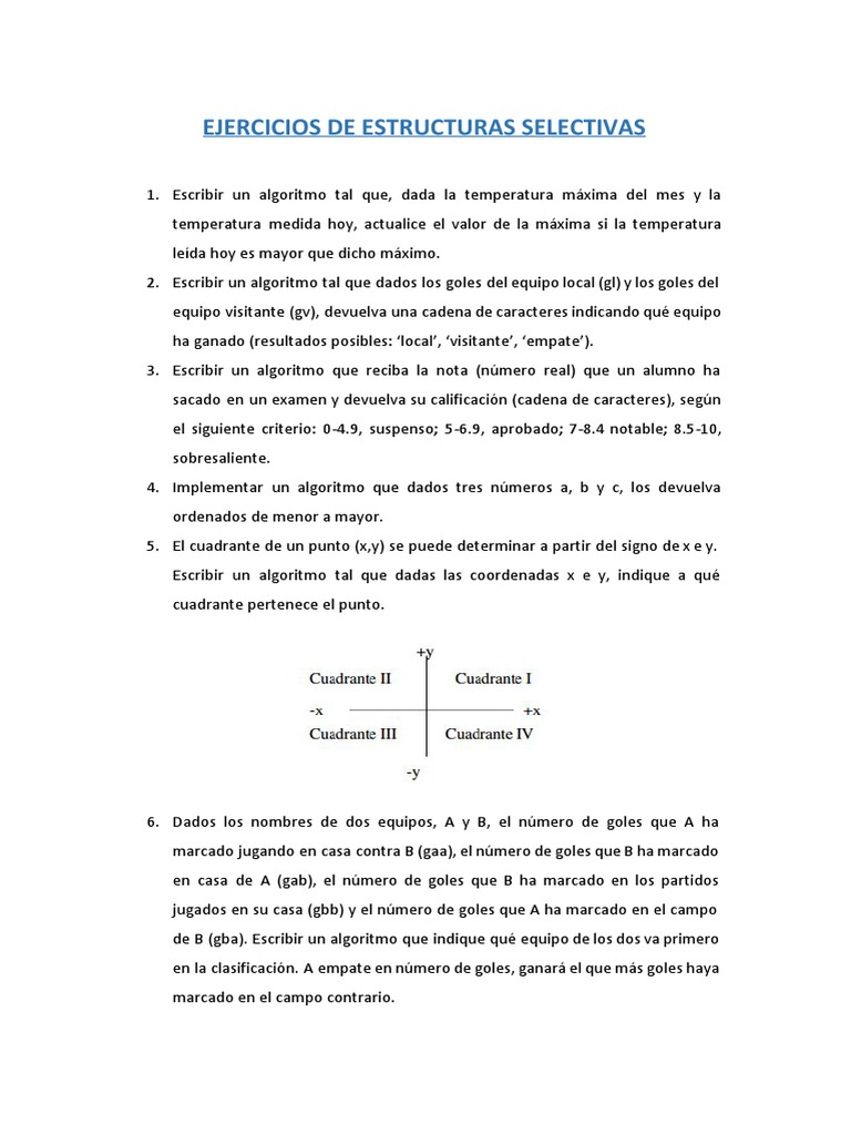 Ejercicios de Estructuras Selectivas Shey | PDF | Algoritmos | Índice de masa corporal