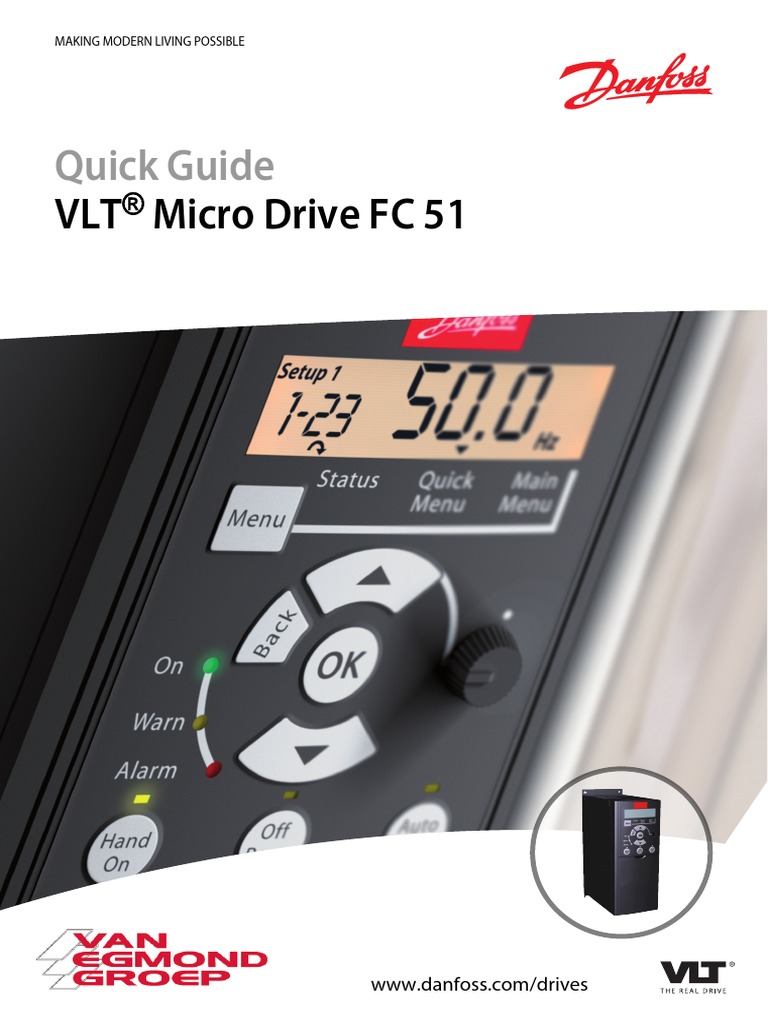 VLT Microdrive FC51 Quick Guide | PDF | Electric Motor | Mains Electricity