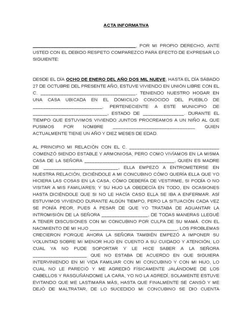 Acta Informativa | PDF