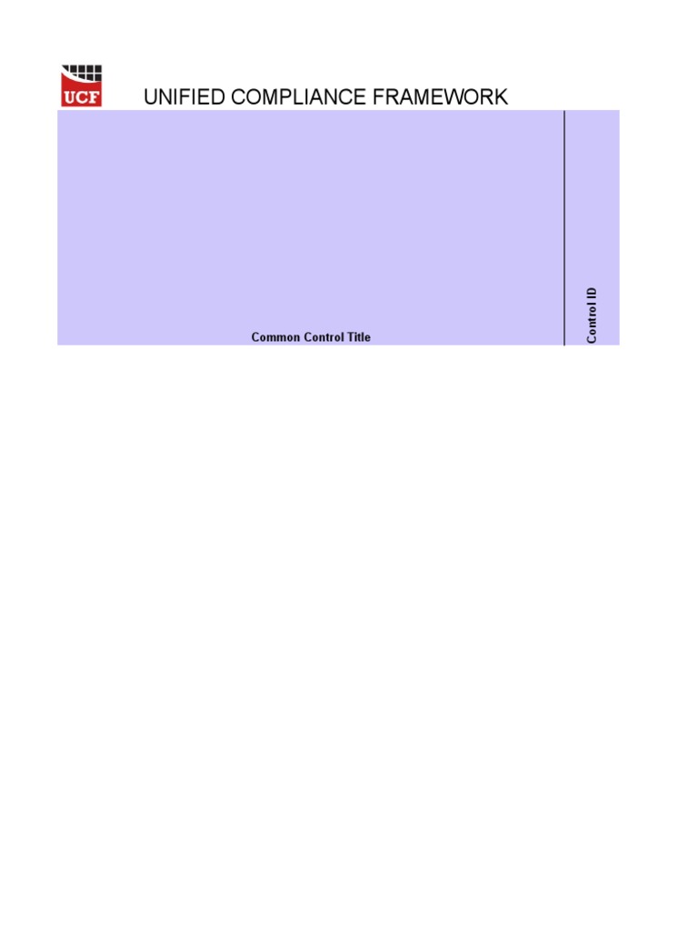 UCF Controls | Download Free PDF | Information Security | Internal Control