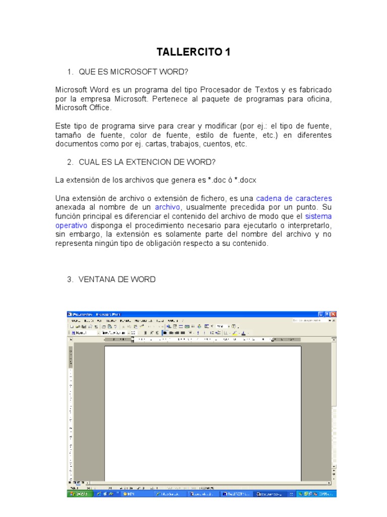 Introducción a Microsoft Word y sus funciones | PDF | Archivo de ...