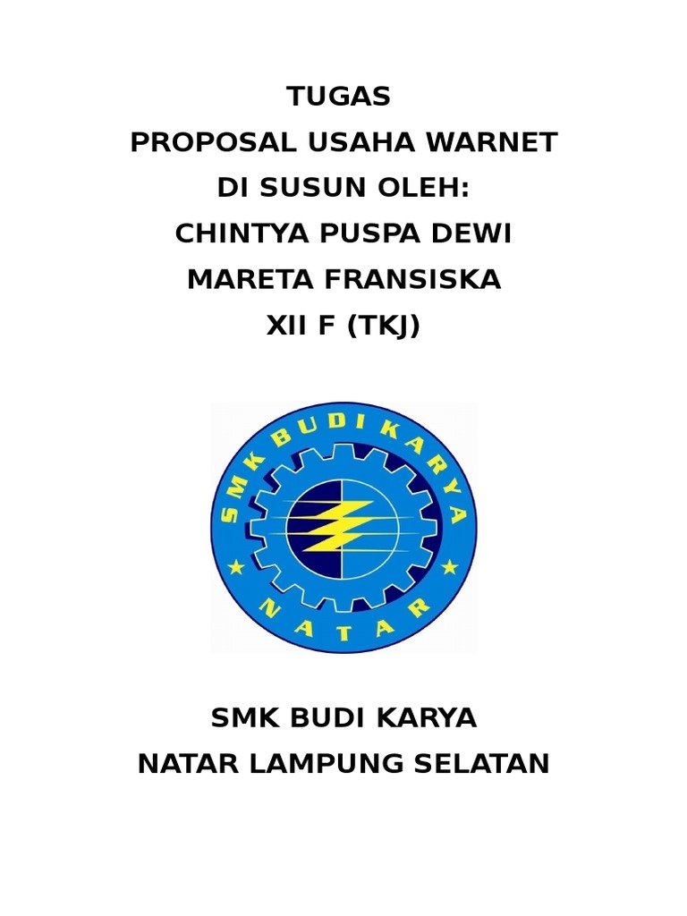 Proposal Warnet | PDF