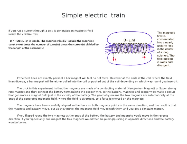 Simple Electric Train | PDF