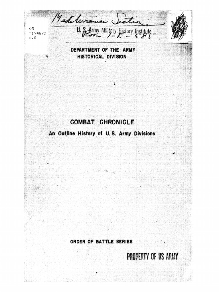 History of US Army Divisions | PDF | Military Of The United States ...