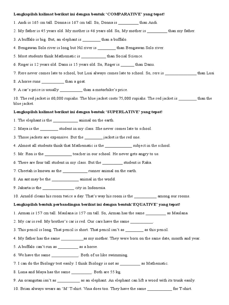 Soal Bahasa Inggris Location and Direction Kelas 6 | PDF | Leisure