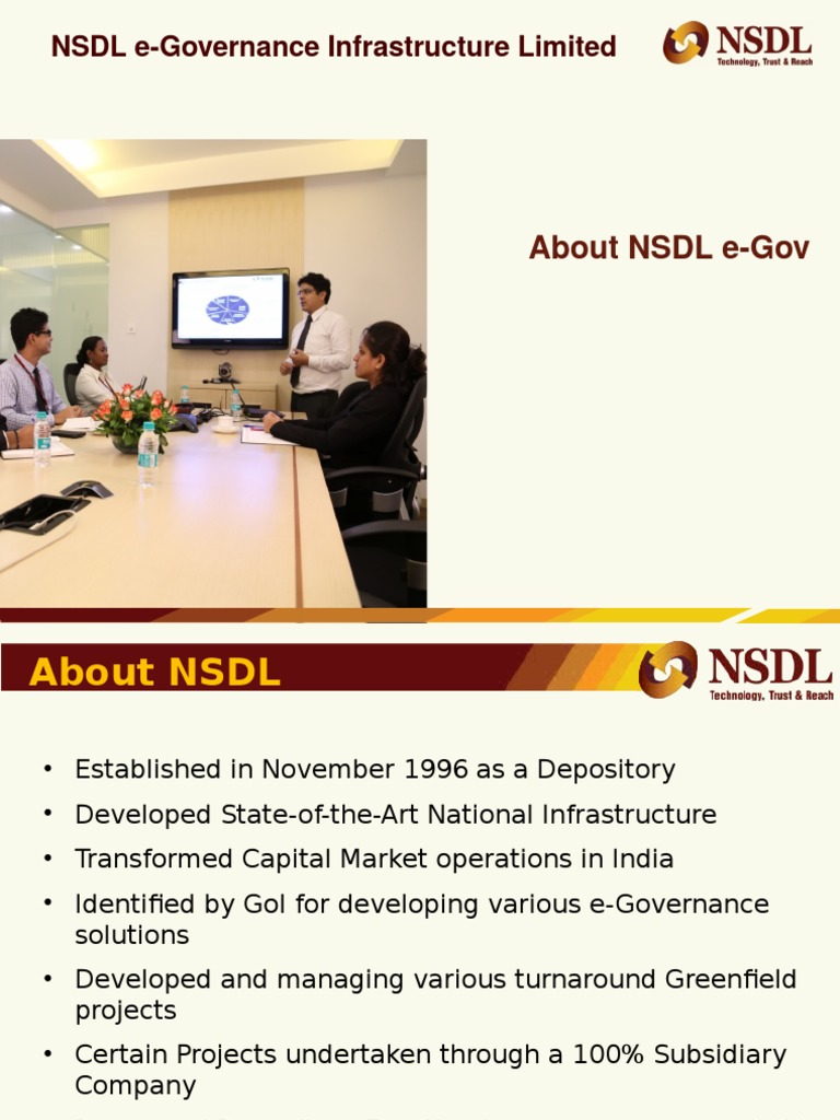 NSDL E-Governance Infrastructure Limited | PDF