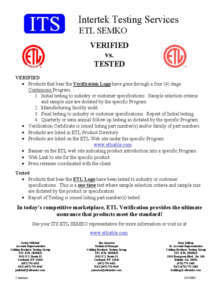 Comparison Between Product Verification and Testing | PDF
