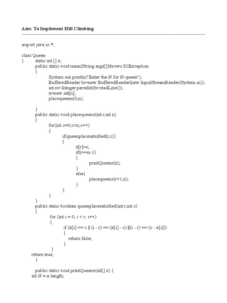 Aim: To Implement Hill Climbing | PDF