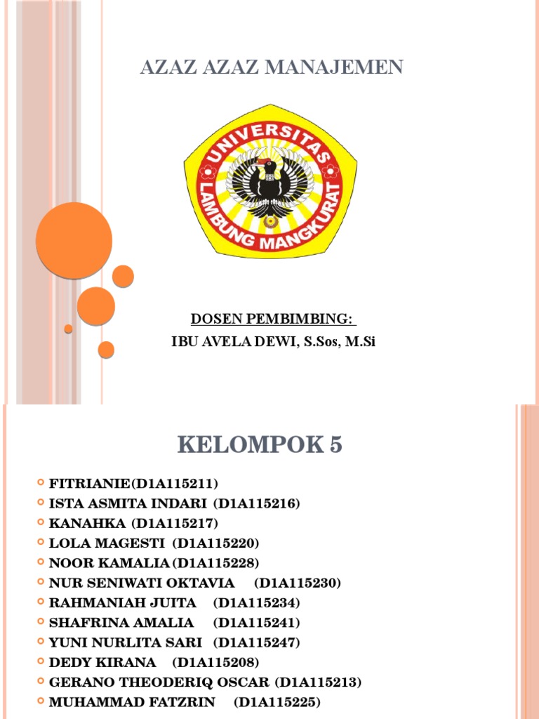 Azaz Azaz Manajemen | PDF