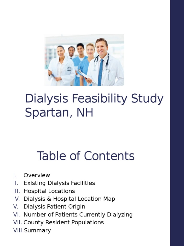 Dialysis Feasibility Study Spartan, NH | PDF | Hemodialysis | Medical ...