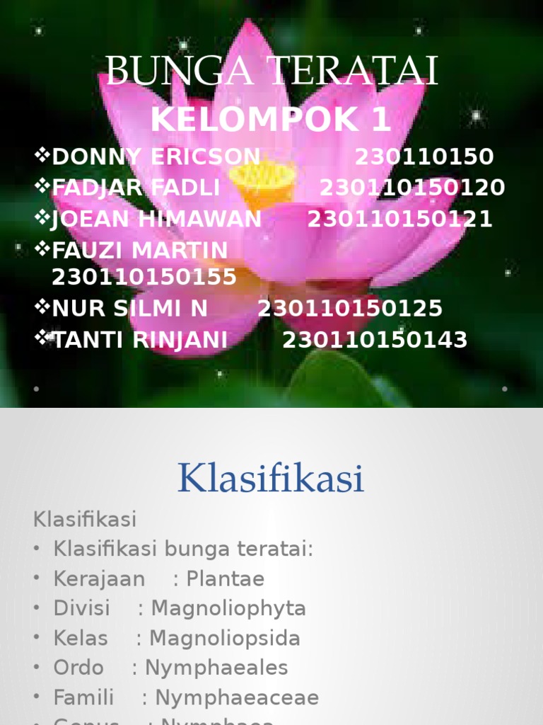 Bunga Teratai | PDF